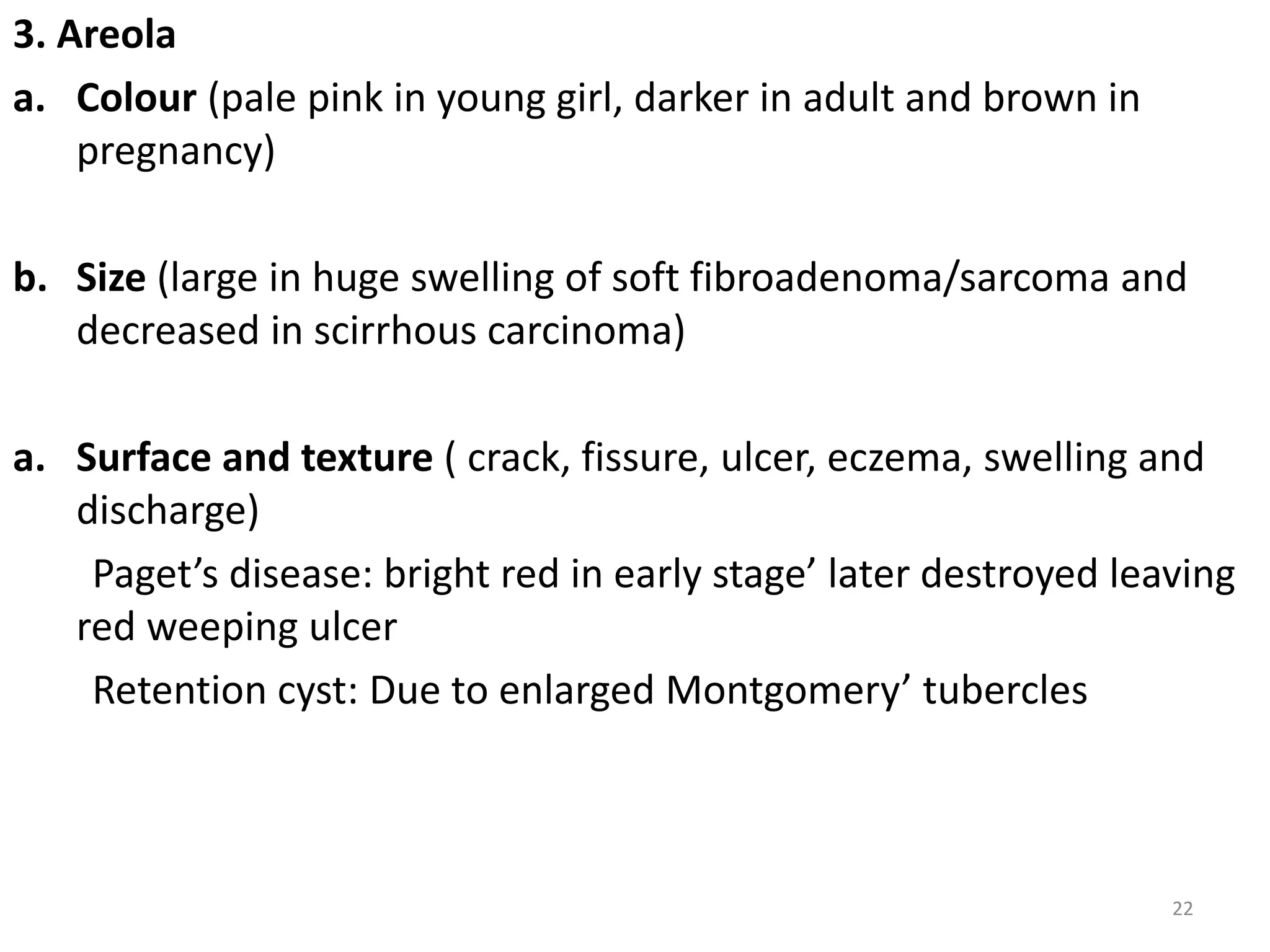 Approach to a breast lump (hari sedai; MMC, IOM) | PPTX