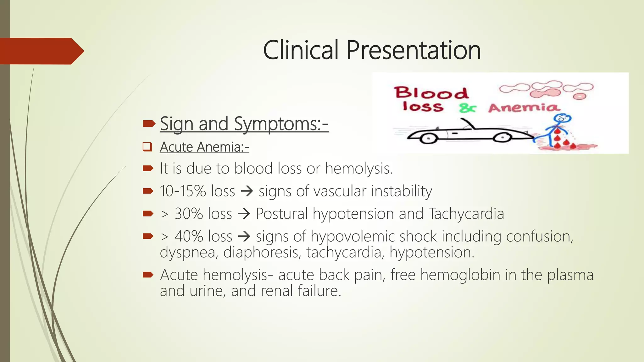 Approach to a case of anemia | PPTX