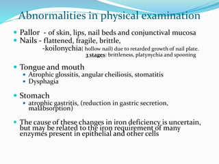 Approach to a case of iron defciency anaemia | PPTX