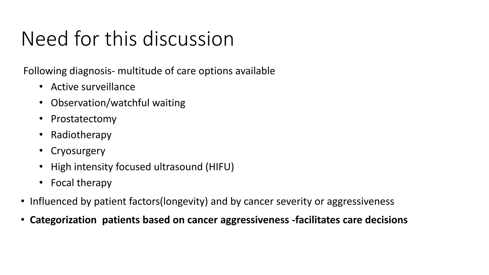 Approach to a case of localized prostate cancer | PPTX