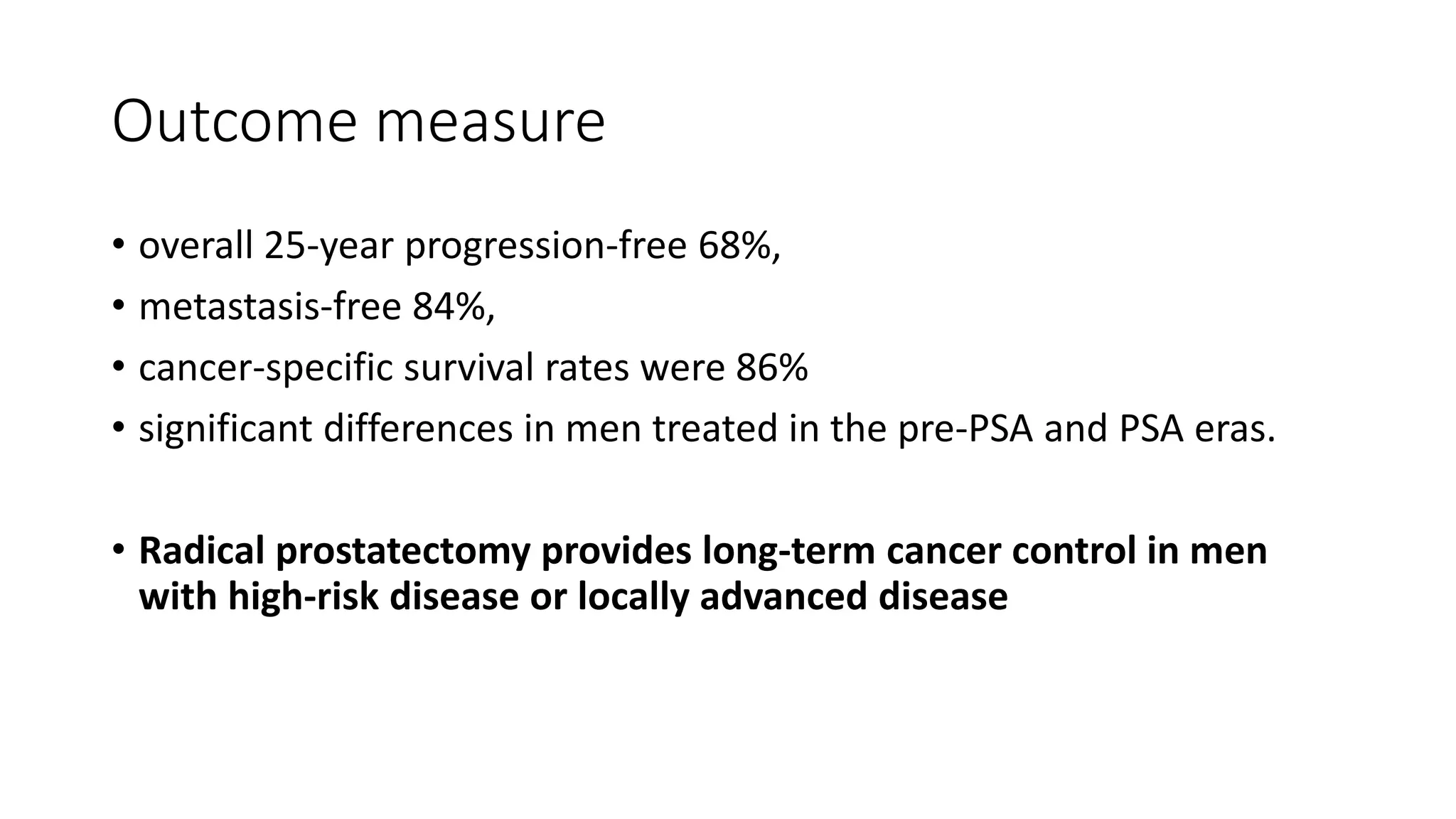 Approach to a case of localized prostate cancer | PPTX