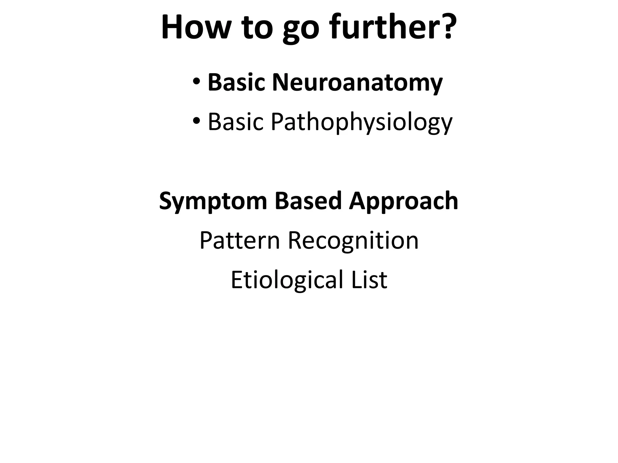 Approach to a case of motor and sensory disorders | PPTX