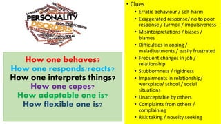 Approach to a case of personality disorder | PPTX