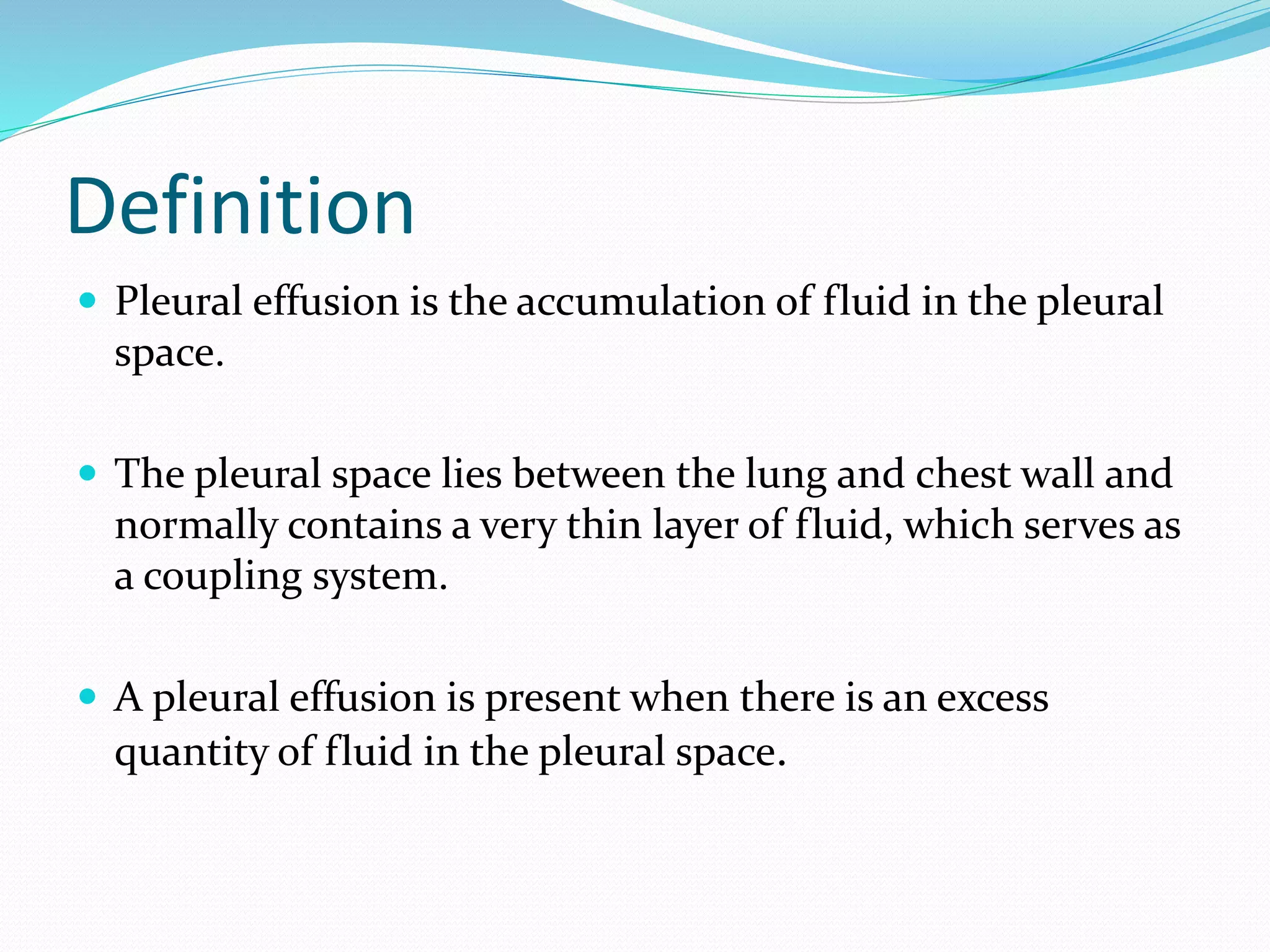 Approach to a case of pleural effusion | PPTX
