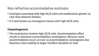 Approach to accommodative esotropia | PPTX