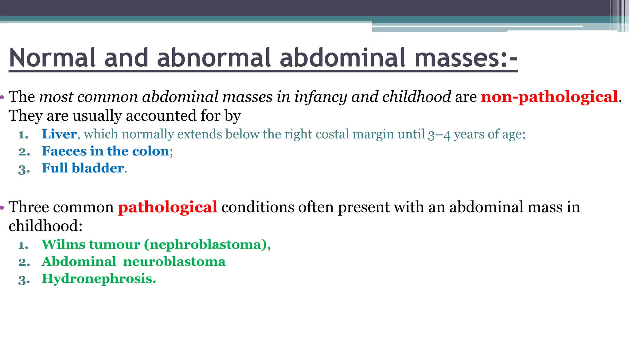 Approach to a Child with an Abdominal Mass and tumours.pptx