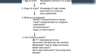 Approach to a Child with an Abdominal Mass and tumours.pptx