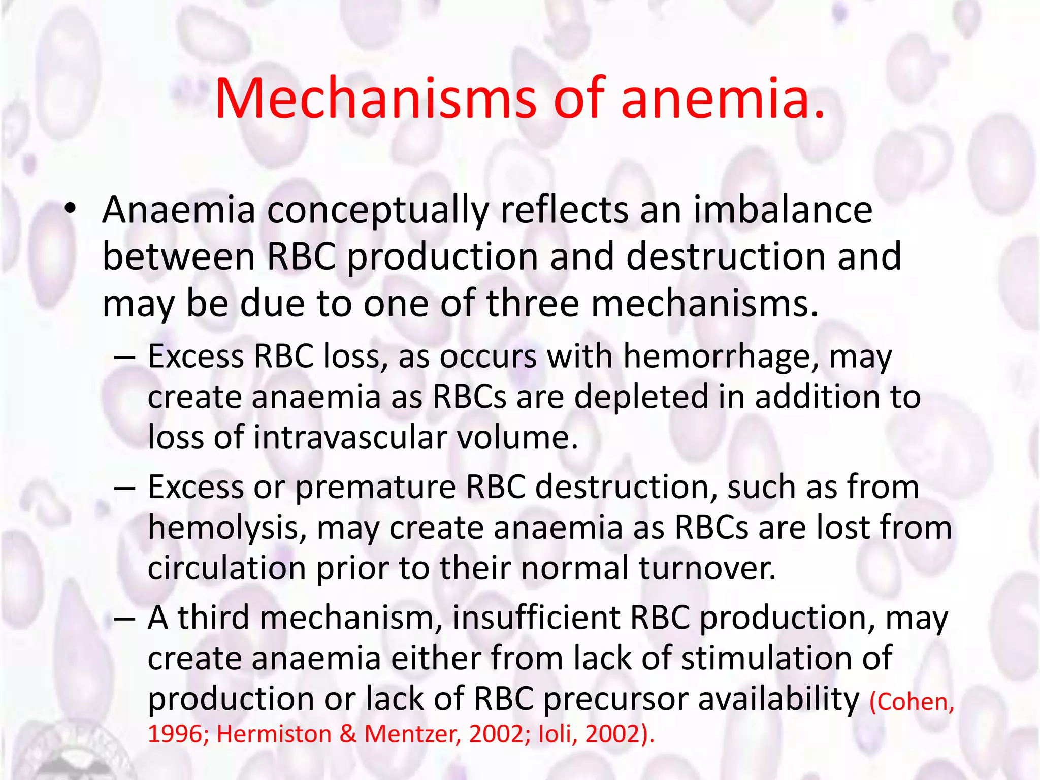a child with anaemia - an approach | PPTX