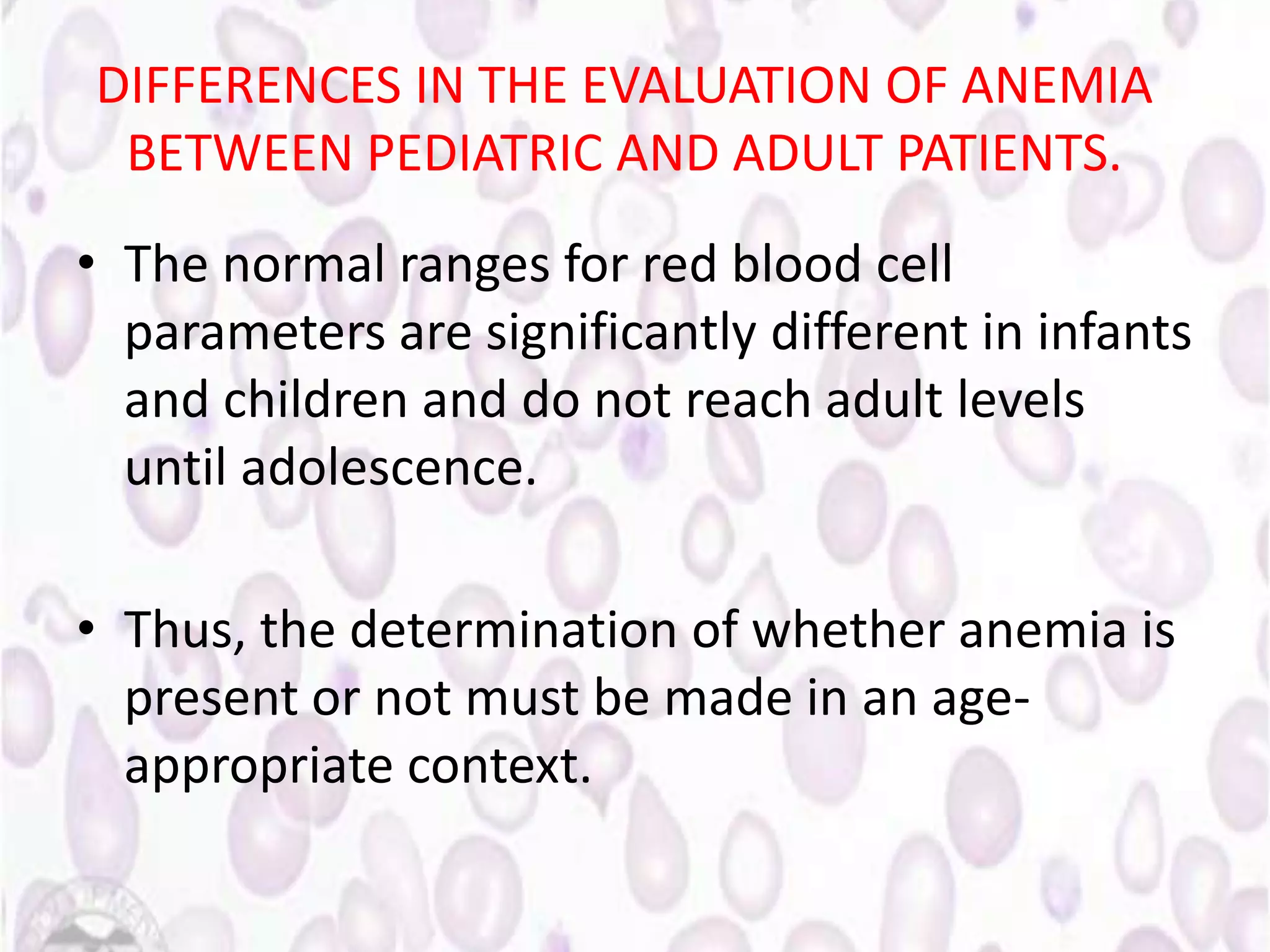 a child with anaemia - an approach | PPTX