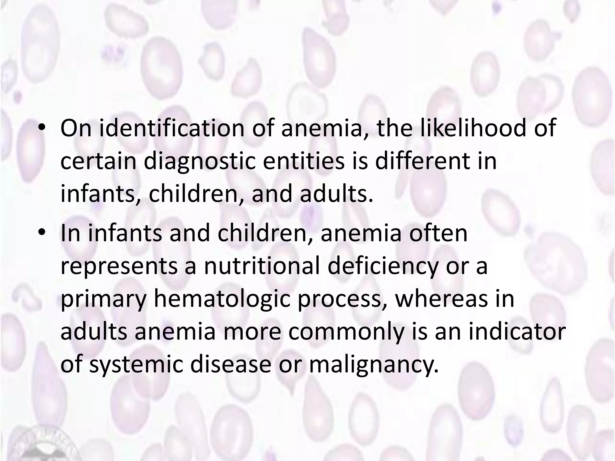 a child with anaemia - an approach | PPTX