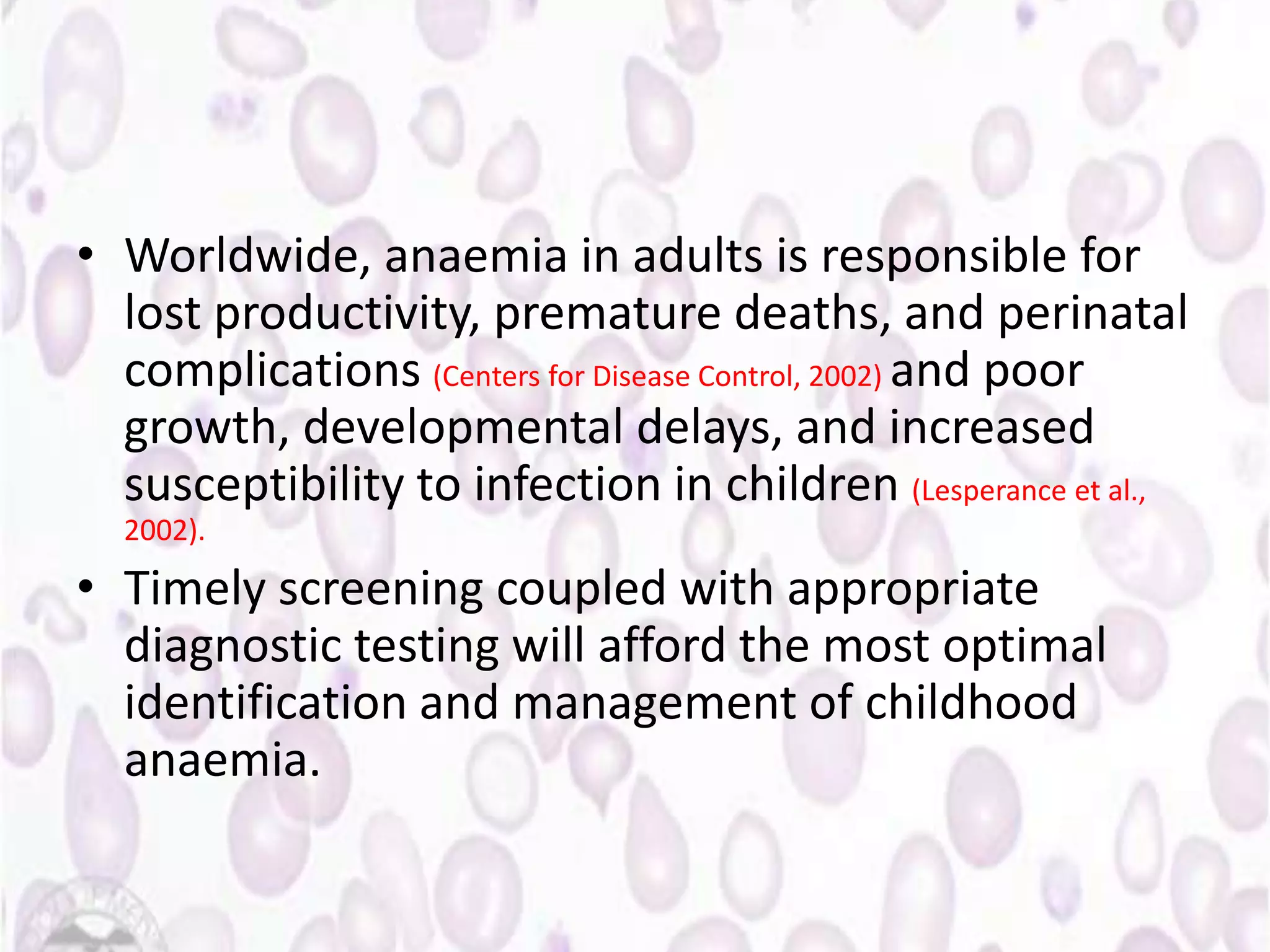 a child with anaemia - an approach | PPTX