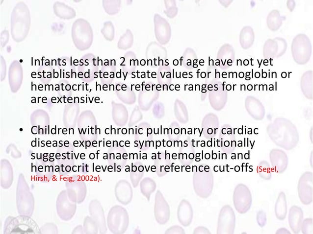 a child with anaemia - an approach | PPTX