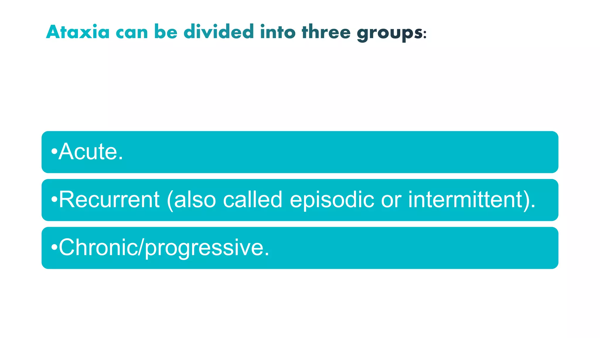 Approach to a child with ataxia | PPTX