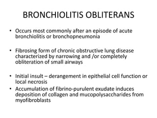 Approach to a child with chronic lung disease | PPTX