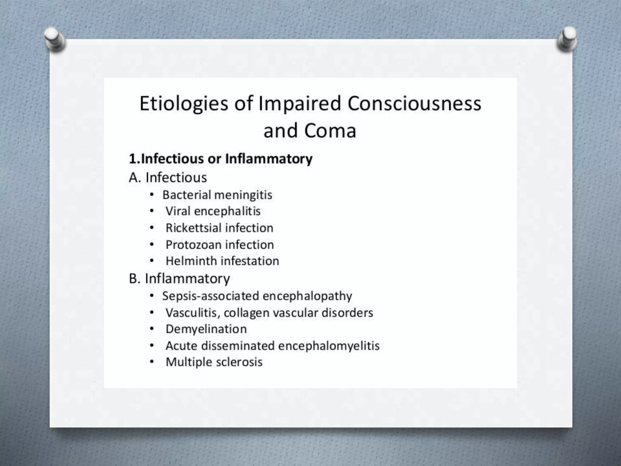 Approach to a child with coma | PPTX