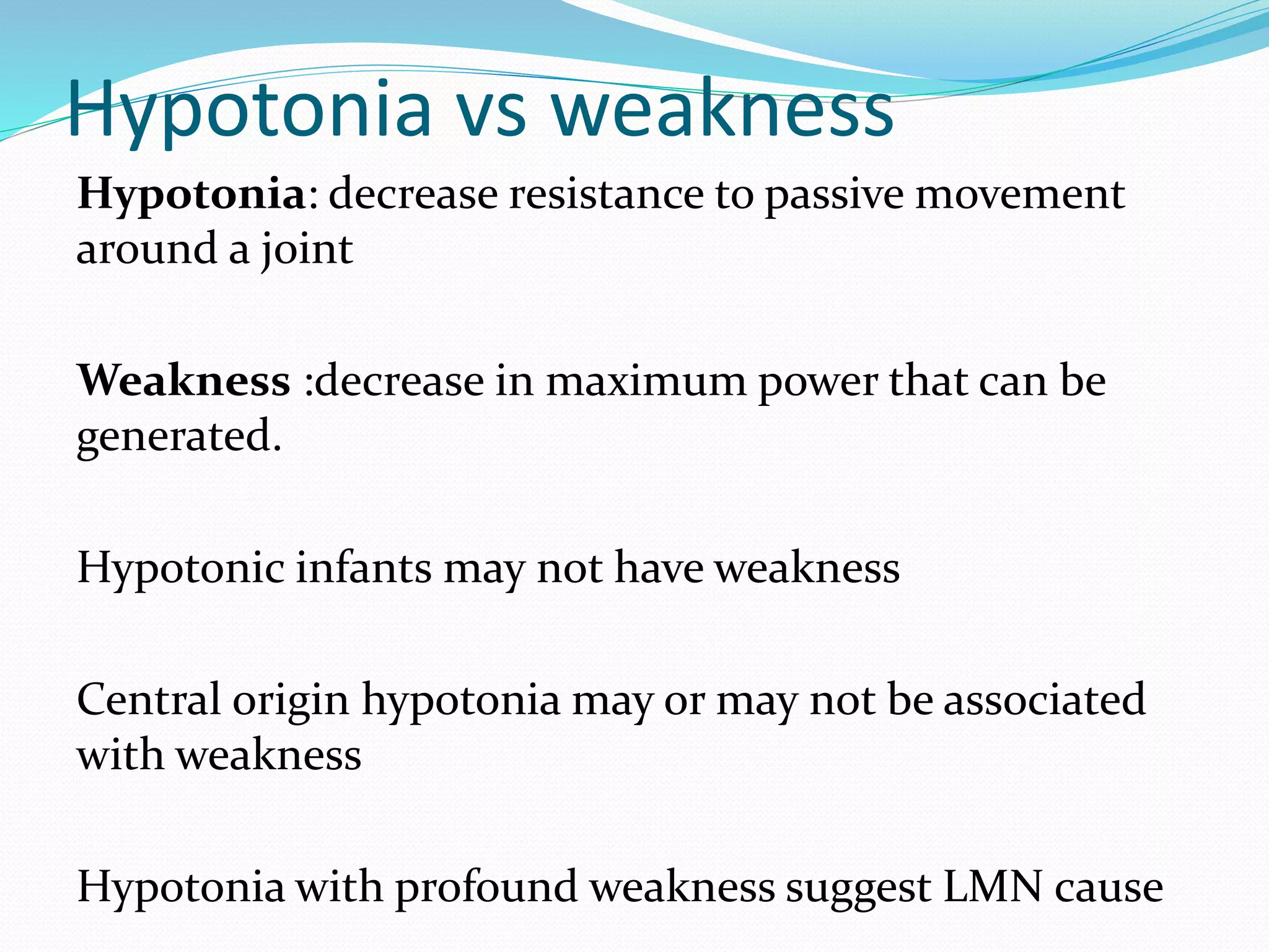 Approach to a child with hypotonia | PPTX