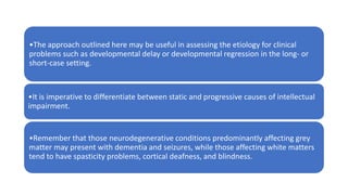 Approach to a child with intellectual impairment | PPT