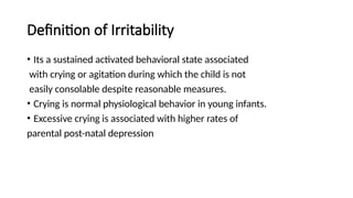 APPROACH TO A CHILD WITH IRRITABILITY.pptx