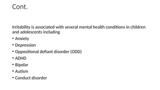 APPROACH TO A CHILD WITH IRRITABILITY.pptx