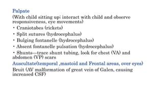 Approach to a child with large head | PPTX