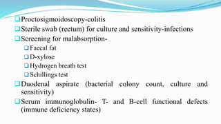 Approach to a child with persistent diarrhoea | PPTX