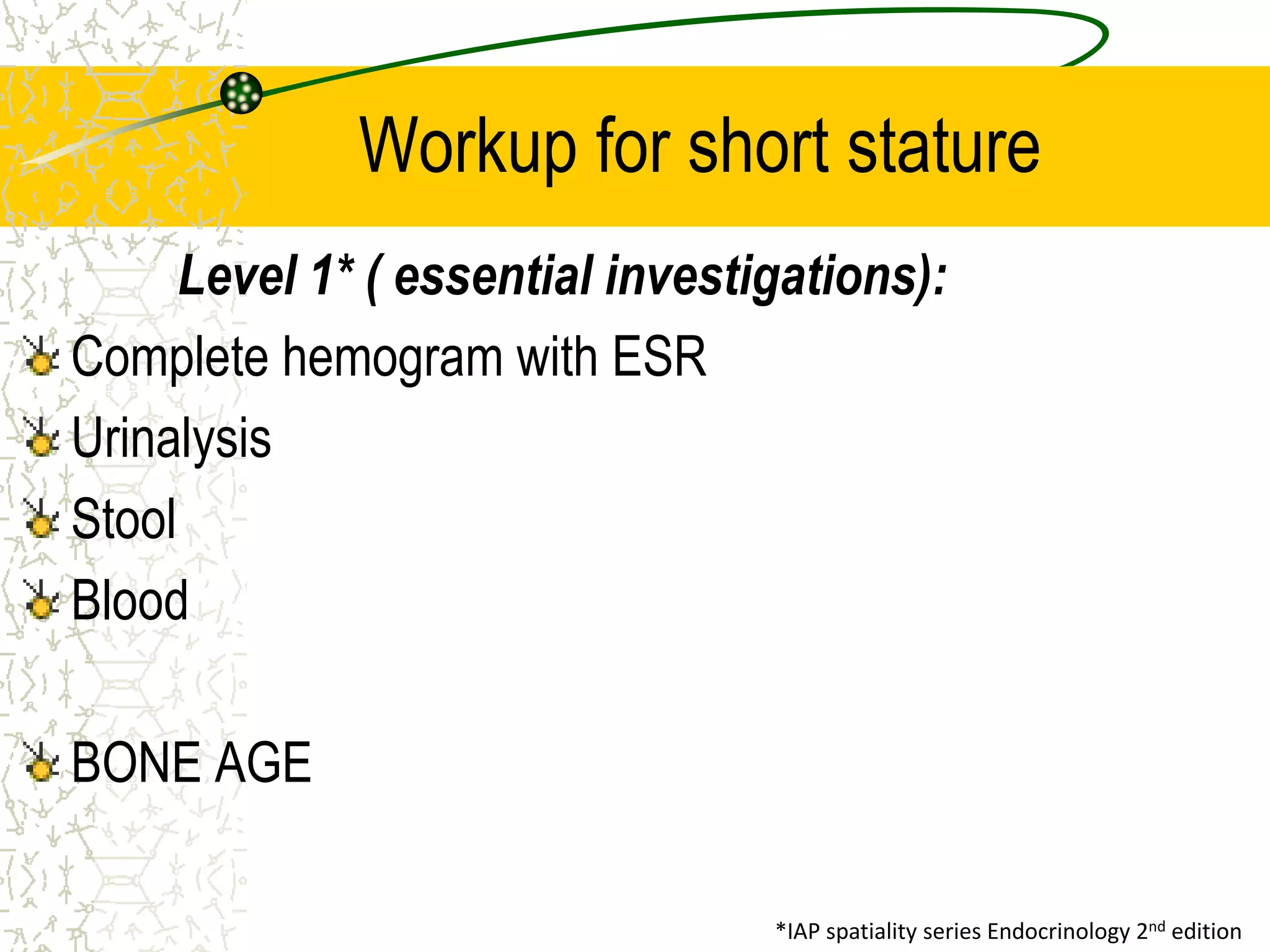 Approach to a child with short stature AG | PPTX
