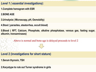 Approach to a child with short stature AG | PPTX