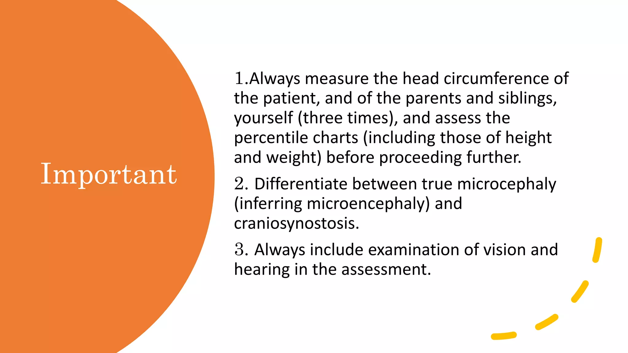 Approach to a child with small head | PPTX