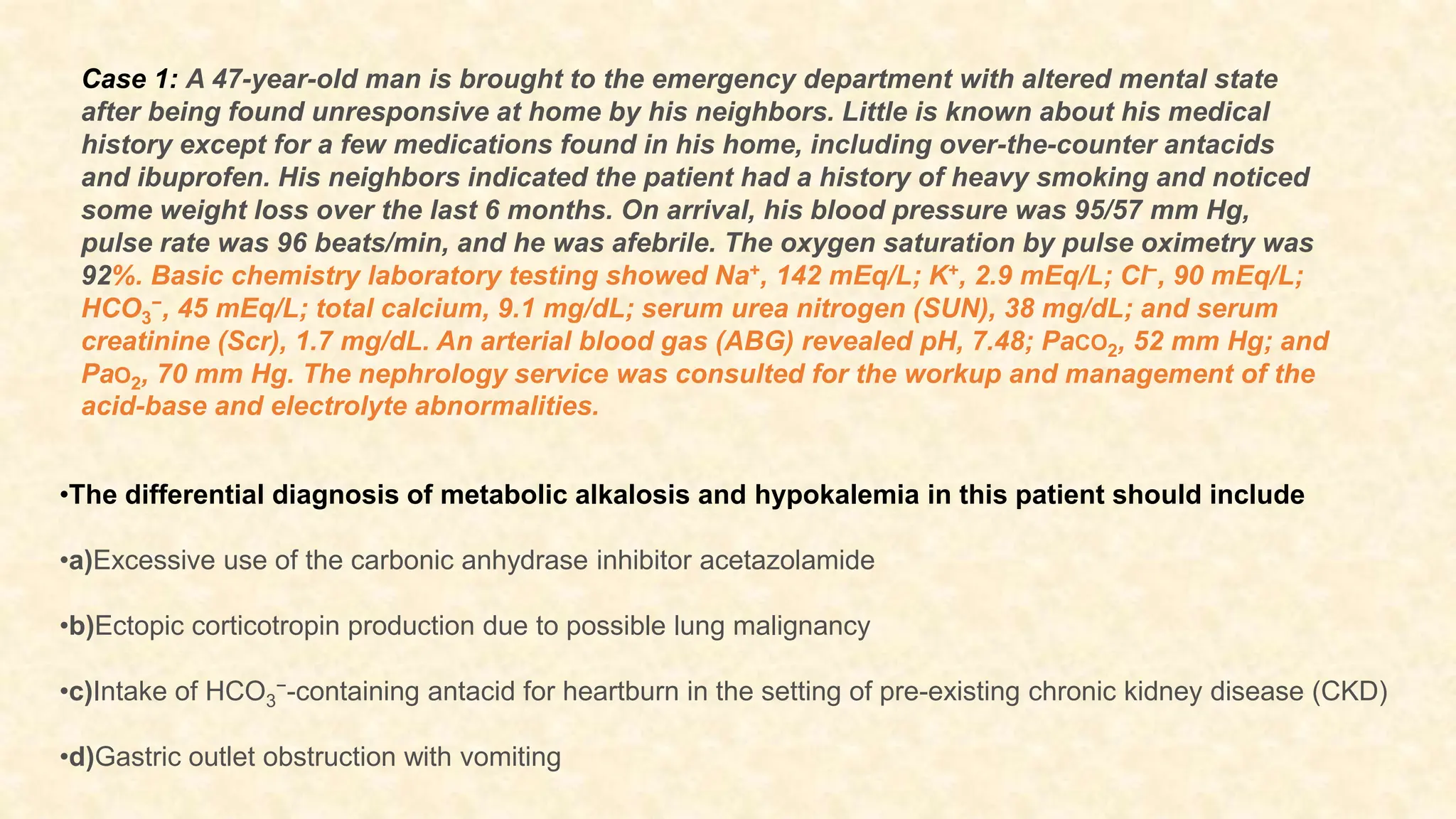APPROACH TO ACID-BASE DISORDERS Illustration.pptx | Blood Disorders ...