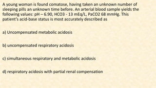 APPROACH TO ACID-BASE DISORDERS Illustration.pptx | Blood Disorders ...