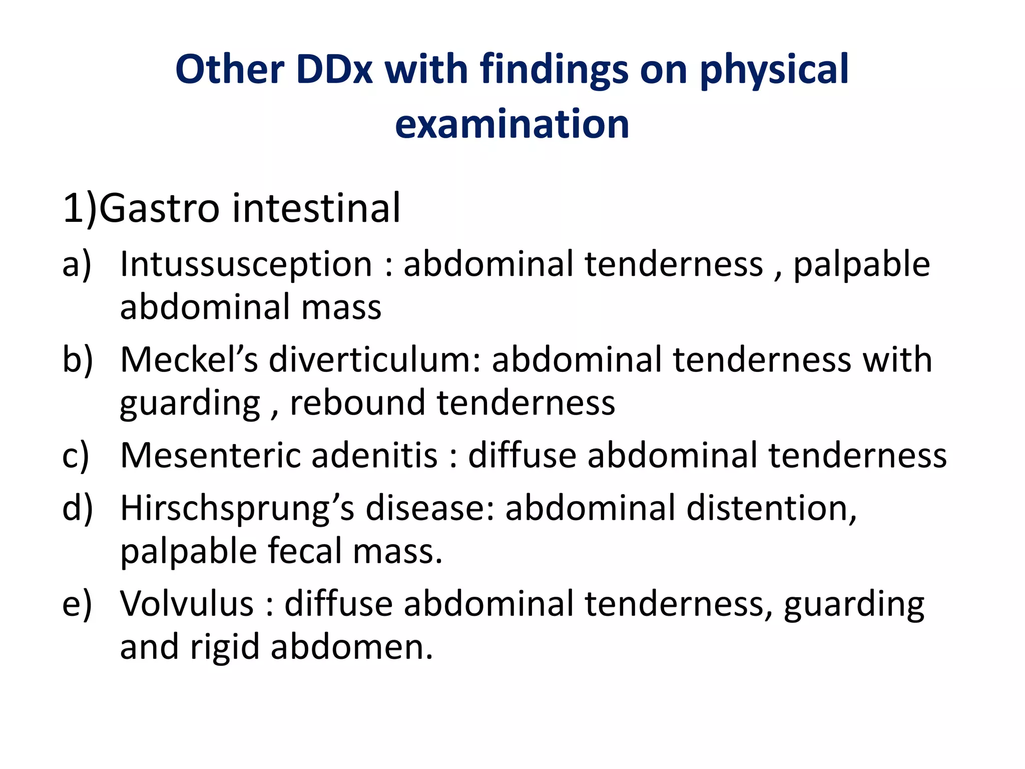 Approach to Acute Abdomen in Paediatric Patients | PPTX