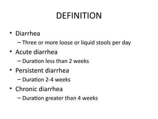 Approach to Acute Diarrhea(2), management and prevention | PPTX