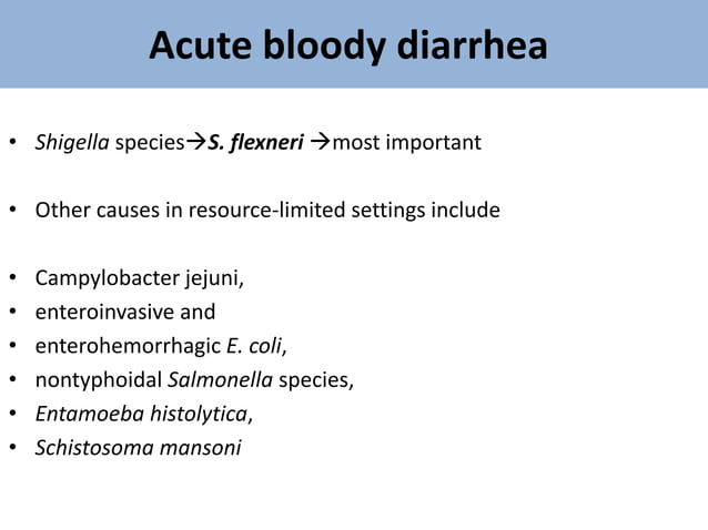 Approach to acute diarrhoea | PPTX | Digestive Disorders | Diseases and ...