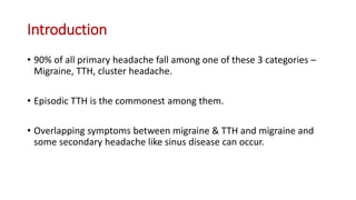 Approach to acute headache | PPTX