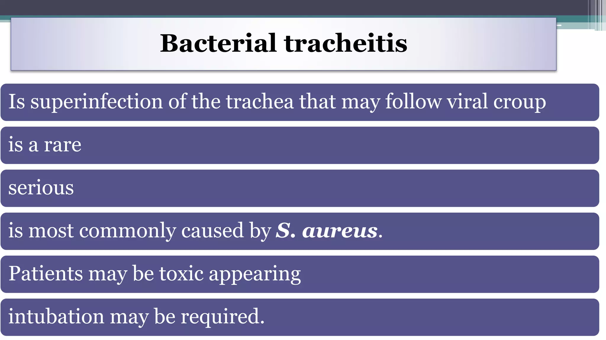 Approach to Acute infective upper airway obstruction (infective stridor ...