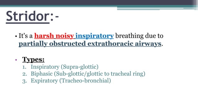Approach to Acute infective upper airway obstruction (infective stridor ...