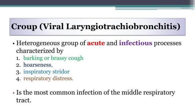Approach to Acute infective upper airway obstruction (infective stridor ...