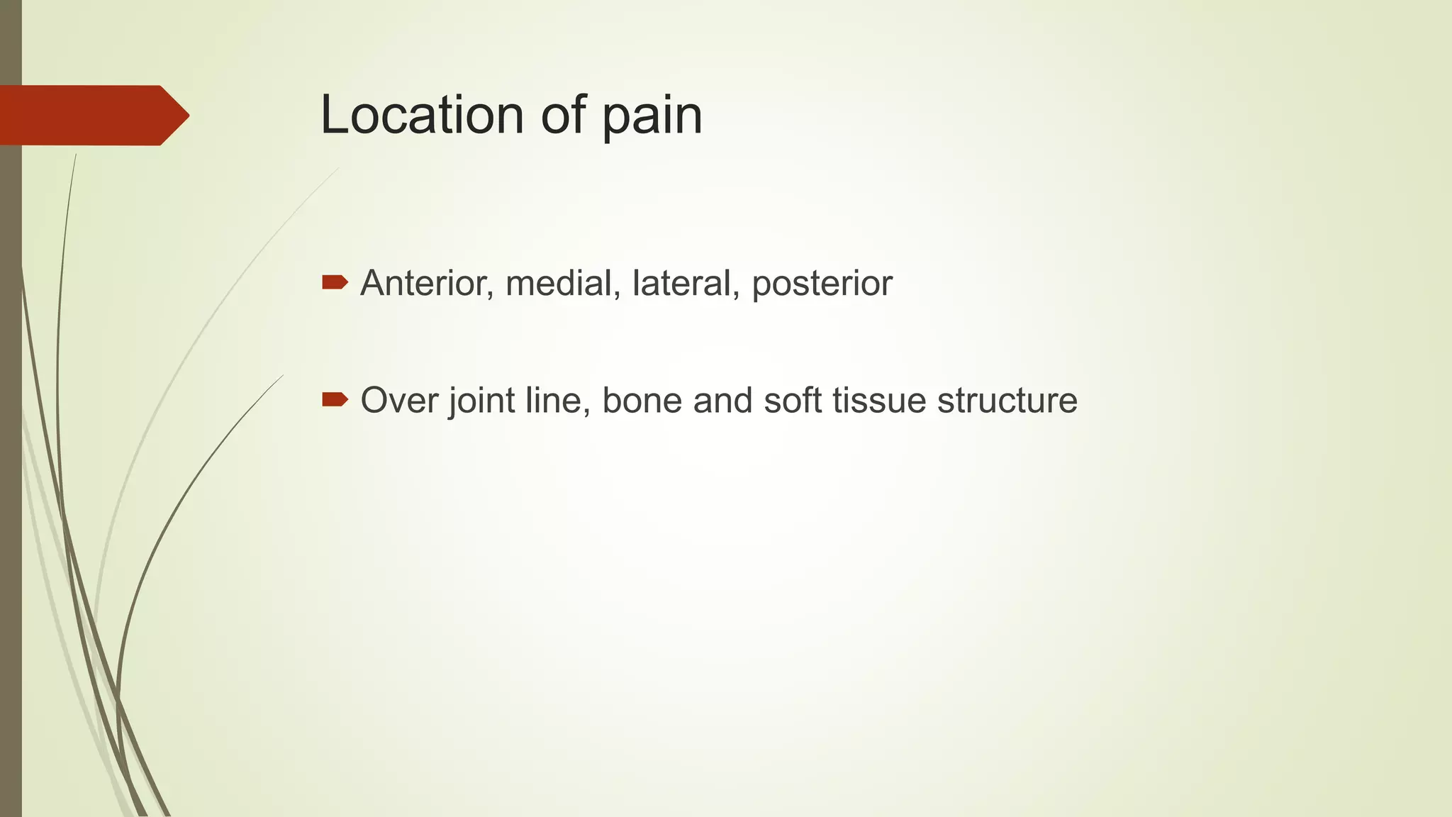 Approach to acute knee injuries (knee injury) | PPTX