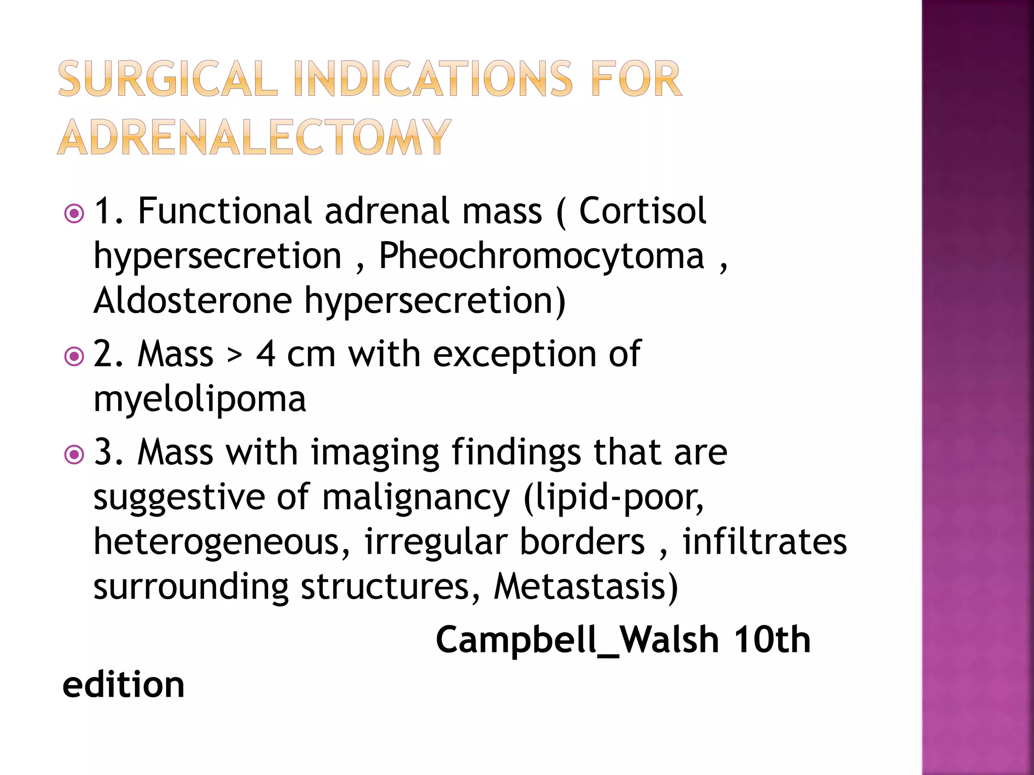 Approach to adrenal incidentaloma | PPTX