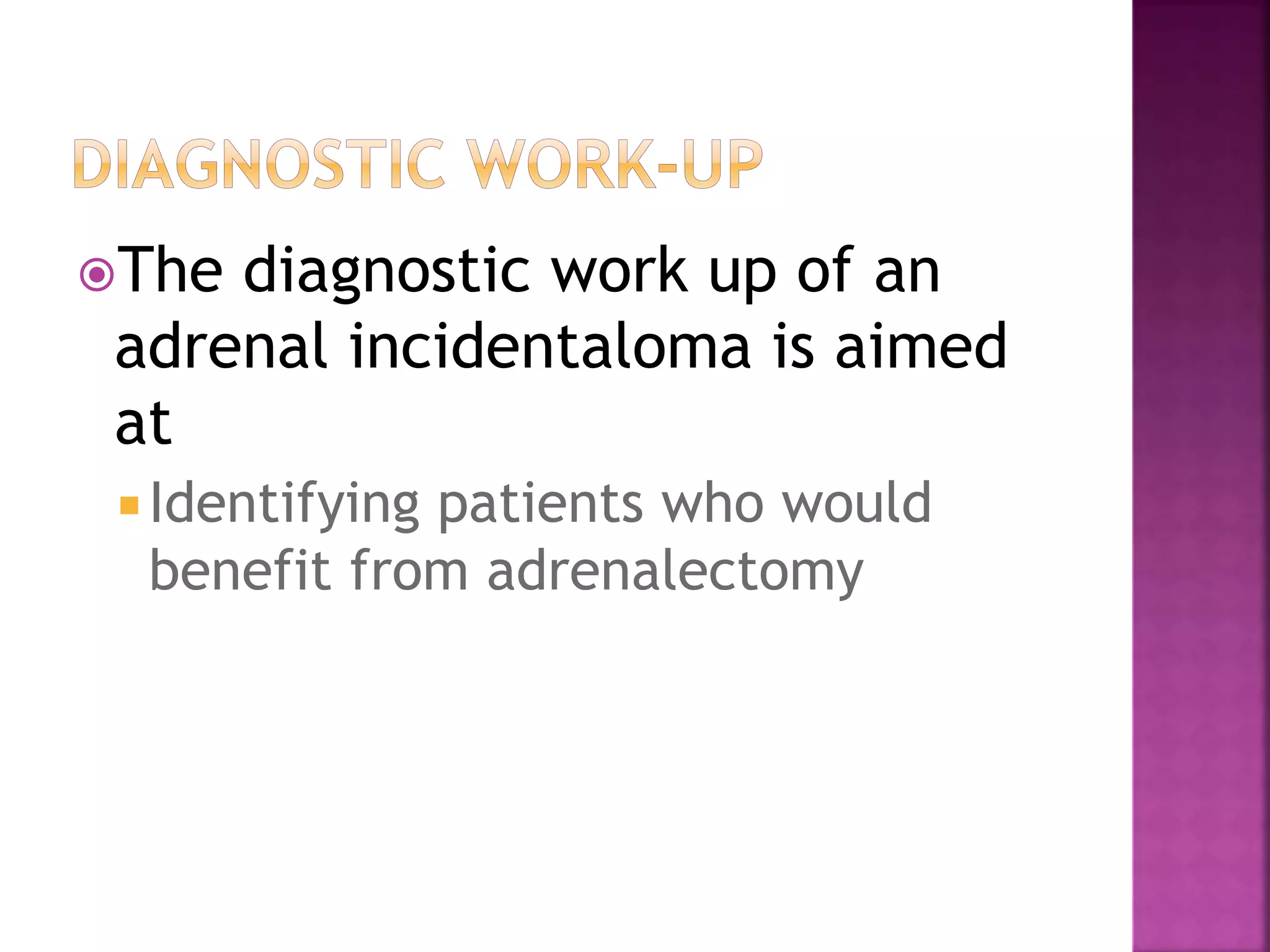 Approach to adrenal incidentaloma | PPTX