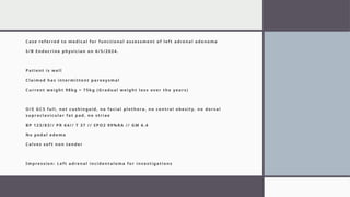 APPROACH TO ADRENAL INCIDENTALOMA APPROACH TO ADRENAL INCIDENTALOMA | PPTX