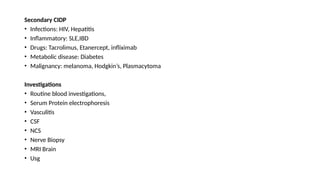Approach to Acute inflammatory demyelinating polyneuropathyIDP or CIDP.pptx