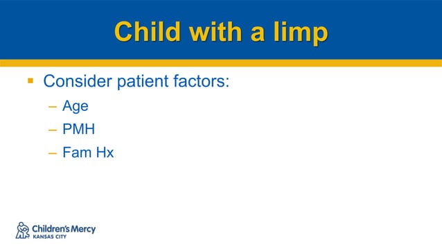 Approach to a limping child.pdf | Death, Injury, or Military Conflict ...