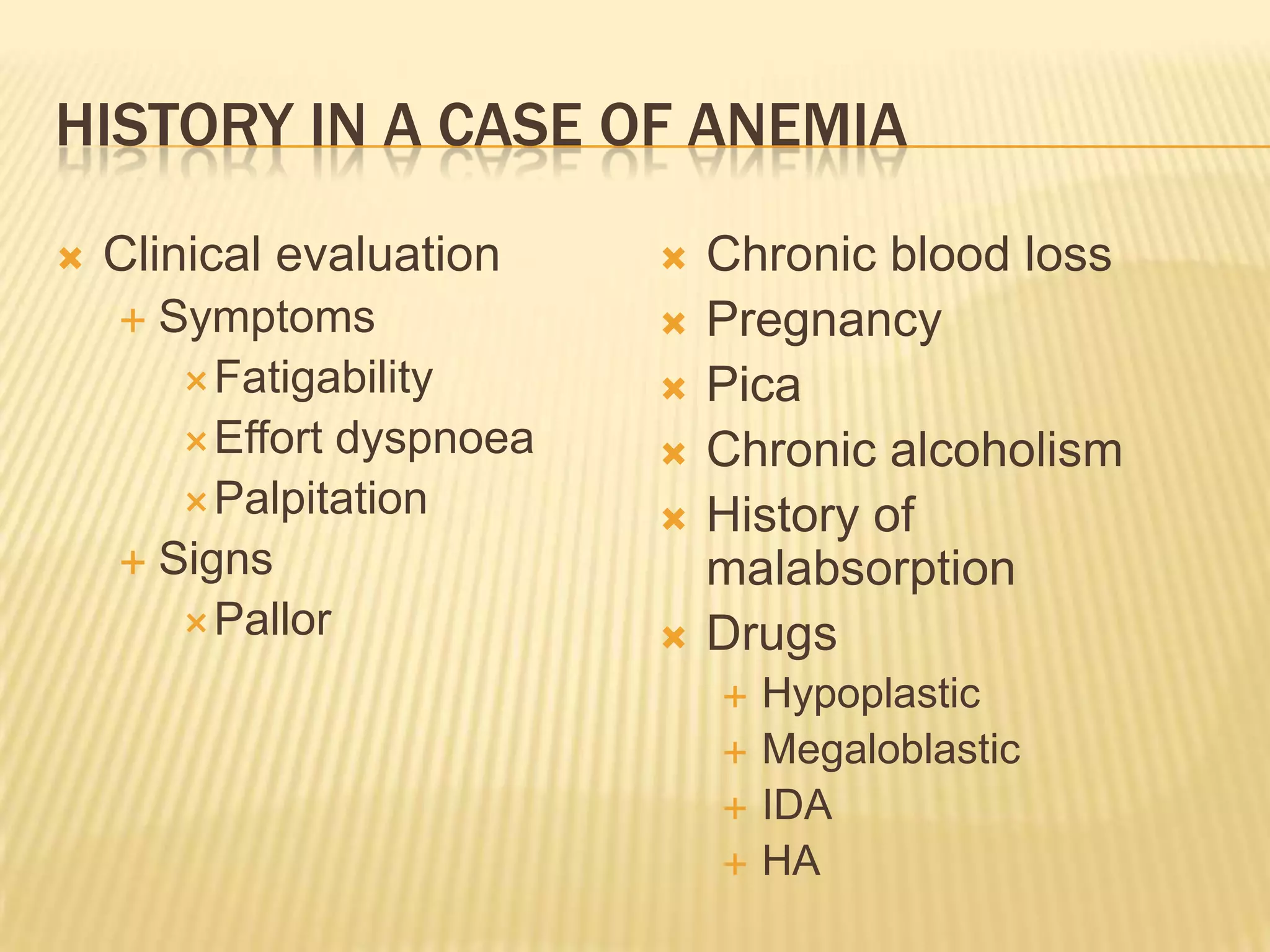 Approach to anaemia | PPTX
