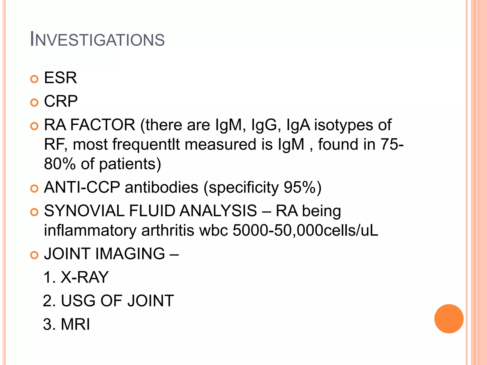 Approach to and recent advances in the management of rheumatoid ...