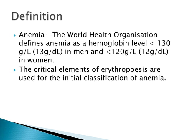 Approach to Anemia | PPTX