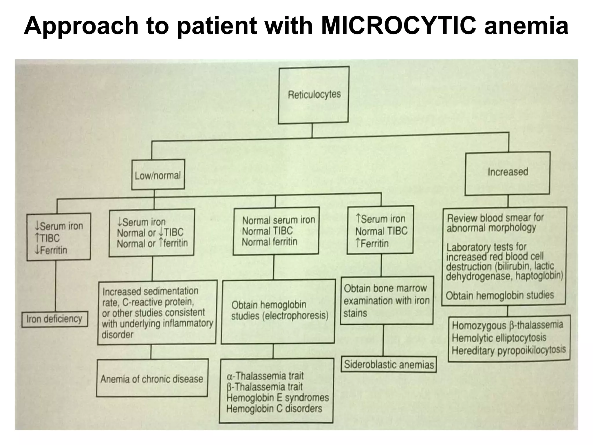 Approach to anemia | PPTX