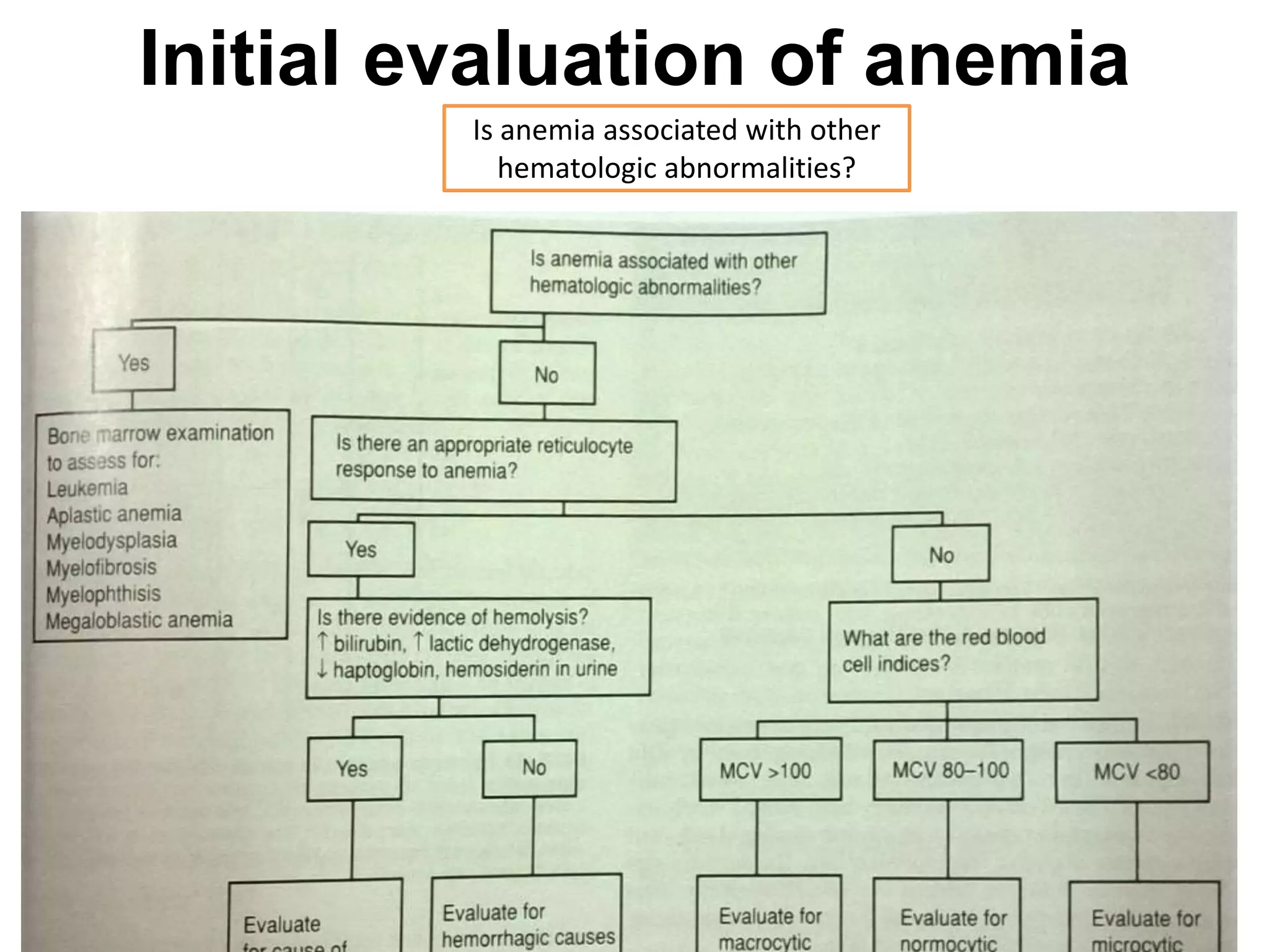Approach to anemia | PPTX