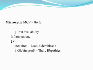Approach to anemia | PPTX