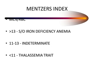 Approach to anemia | PPT